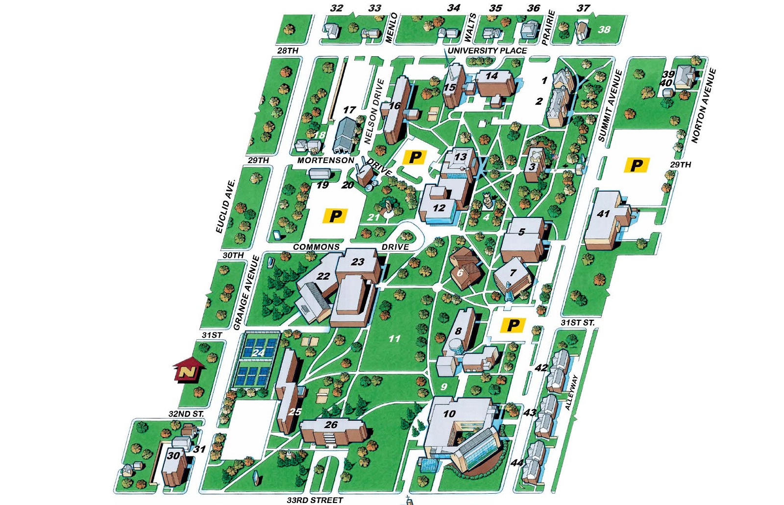 Campus Map North Augustana University Campus Map North Augustana University