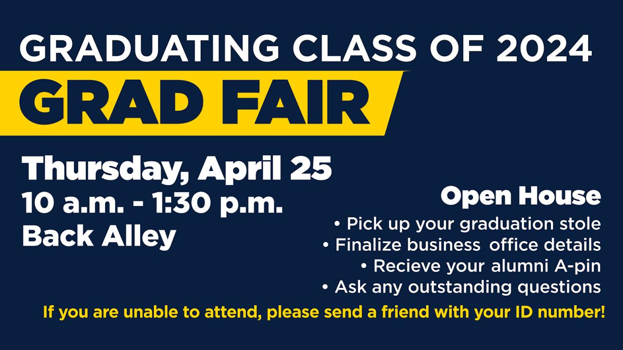 Full Commencement Event Schedule